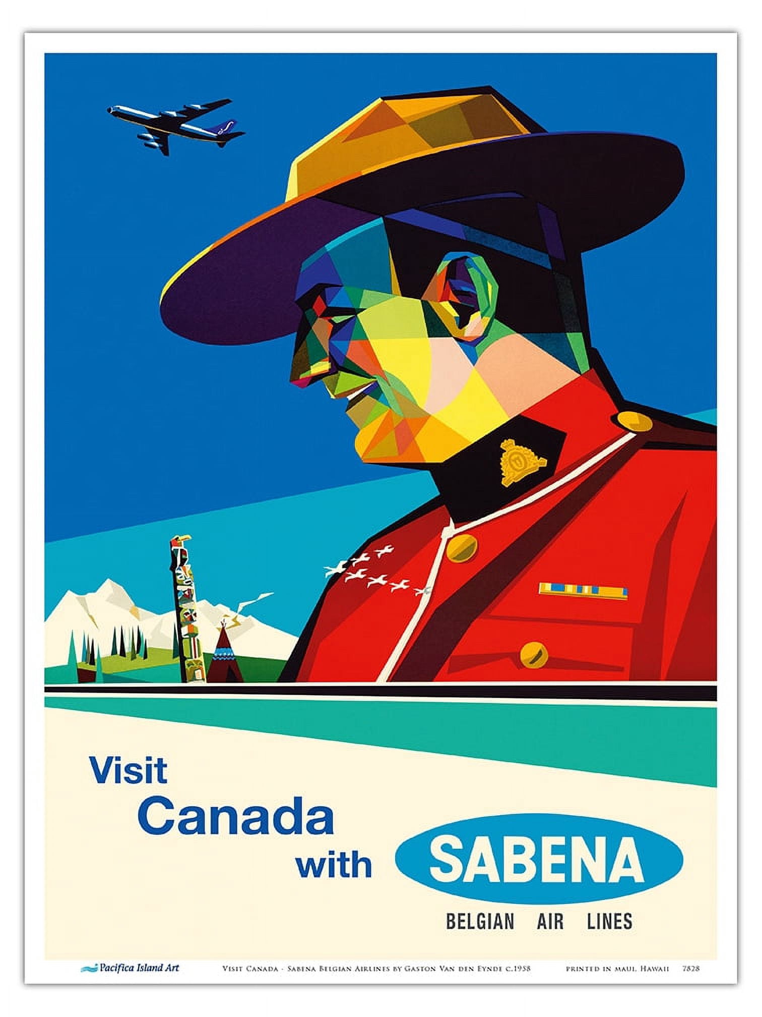 Visit Canada - Sabena Belgian World Airlines - Vintage Airline Travel ...