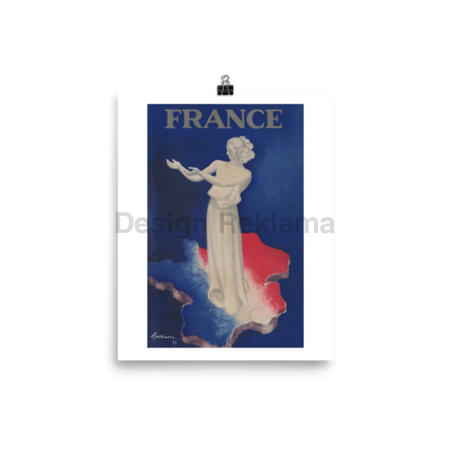Visit France 1937. Unframed Vintage Travel Poster - Walmart.com