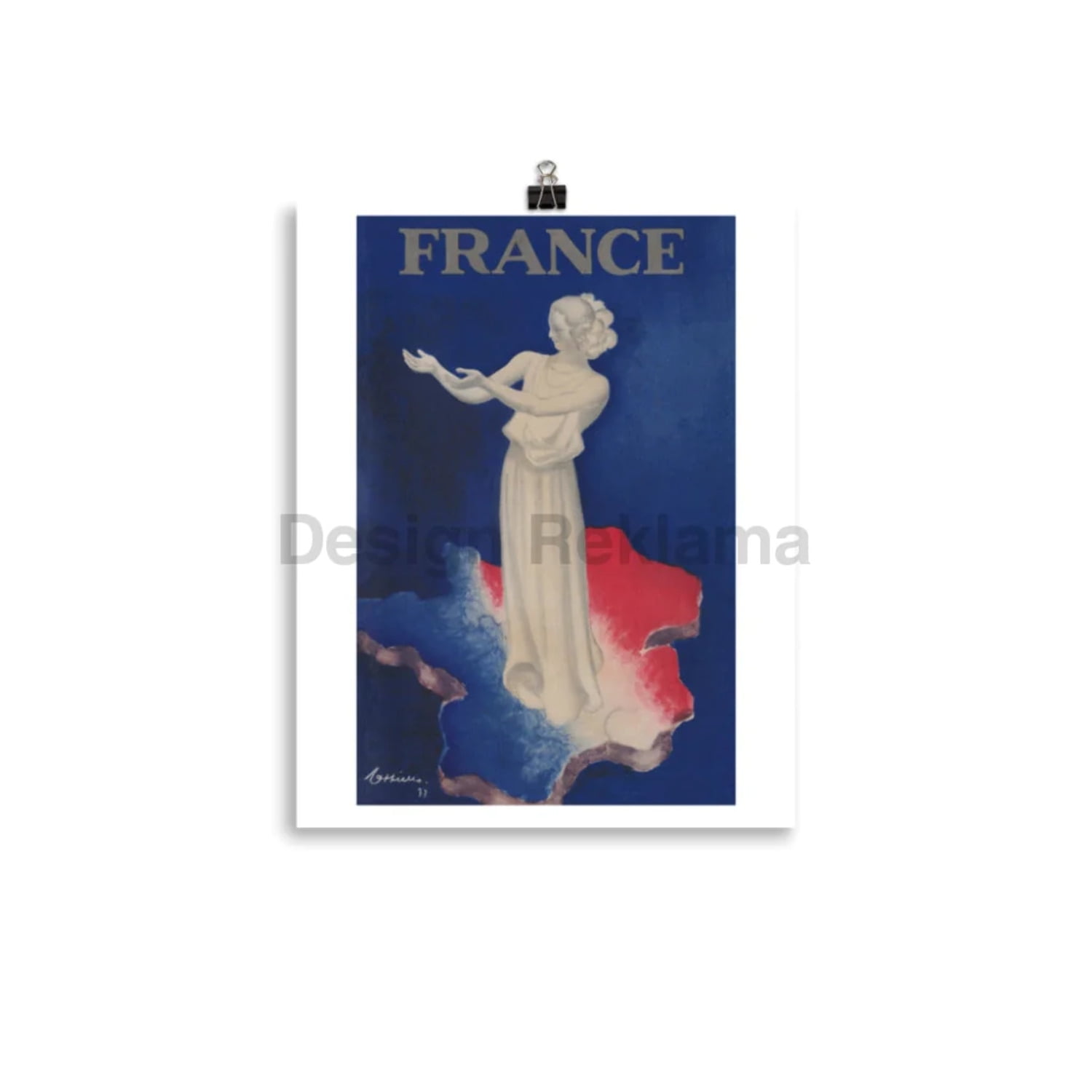 Visit France 1937. Unframed Vintage Travel Poster - Walmart.com