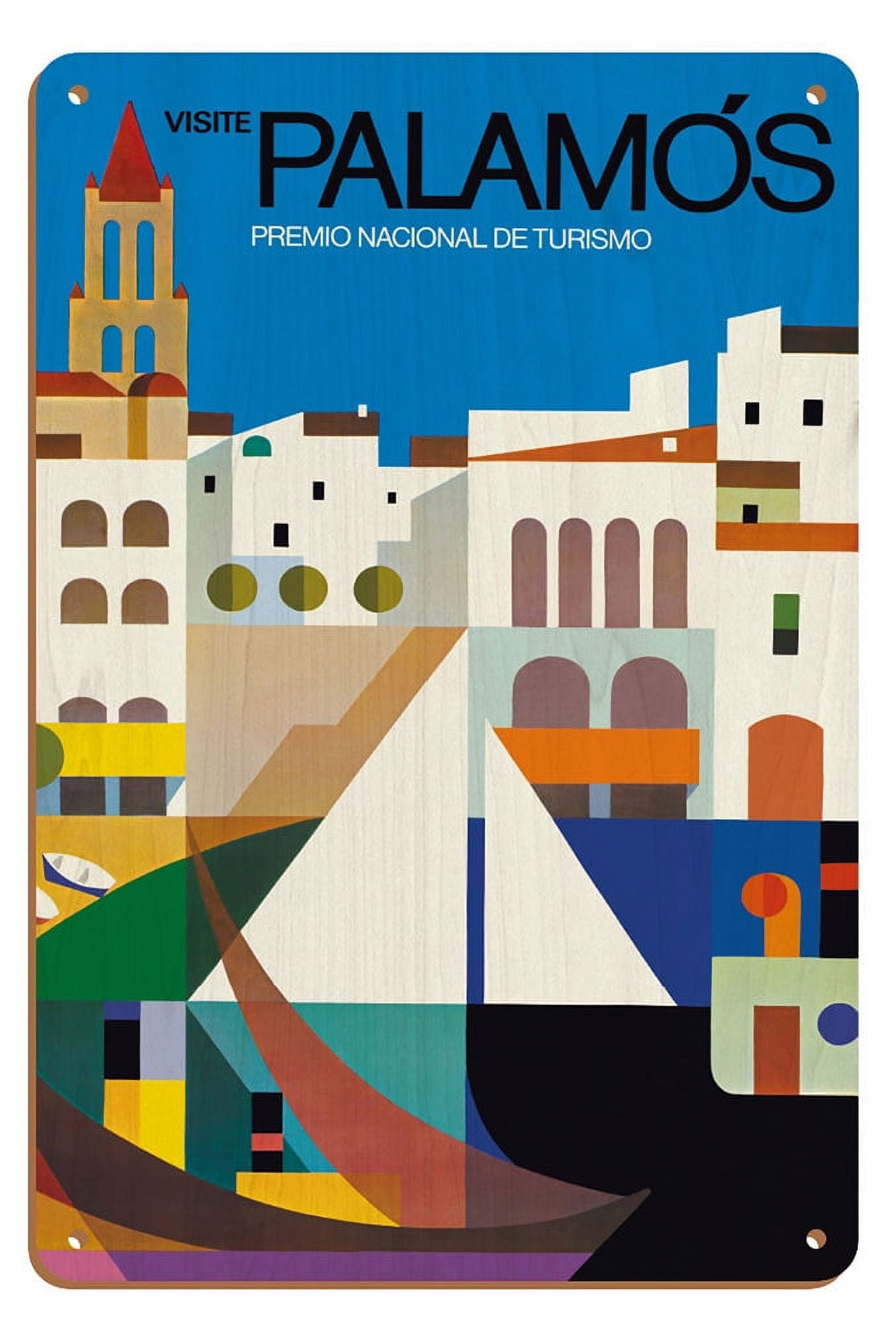 Visit Palamós Spain - Vintage Travel Poster by Ernest Moradell c.1967 ...