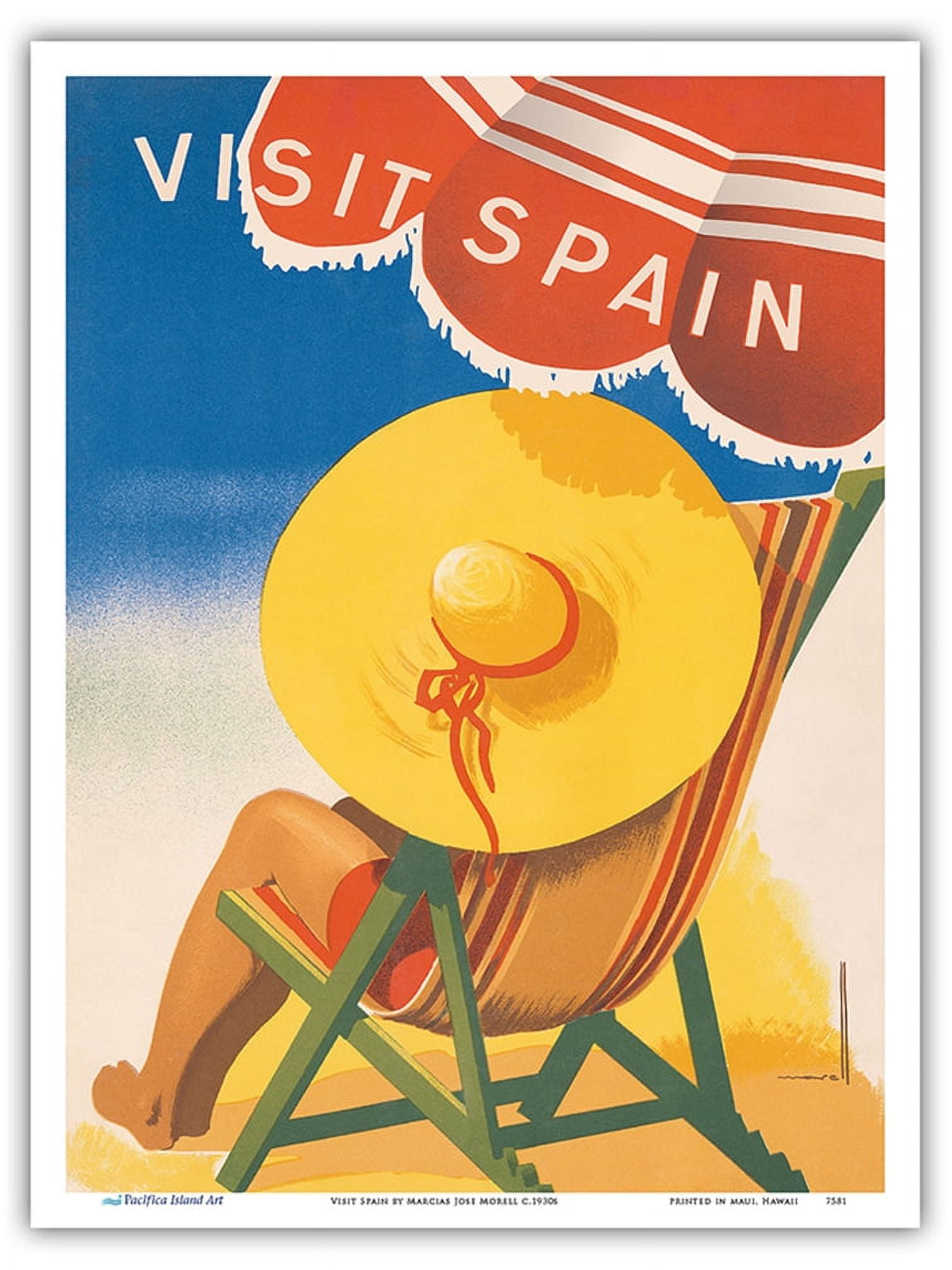 Visit Spain - Cala Ratjada Mallorca Resort - Vintage Travel Poster by ...