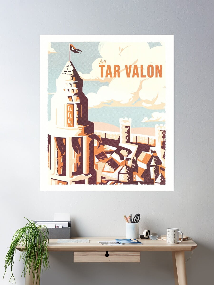 Visit Tar Valon Poster Wall Art, Modern Wall Decor For Living Room ...