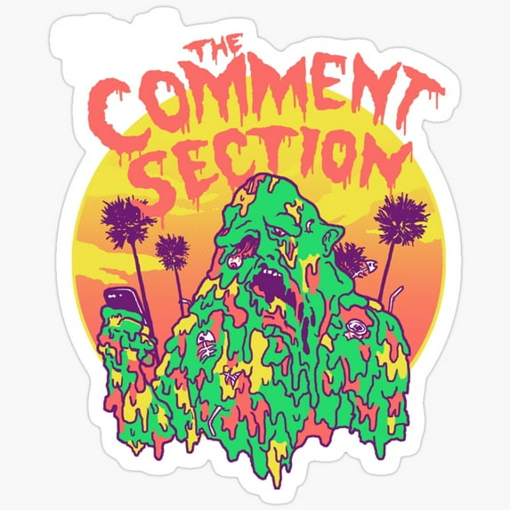 Visit The Comment Section Sticker Phone Decal Water Bottle Stickers Car ...