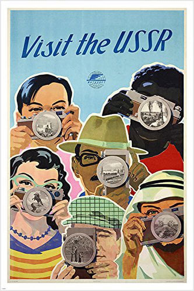 Visit The Ussr Travel Poster Cameras Colorful Collectors Unique 20x30 ...