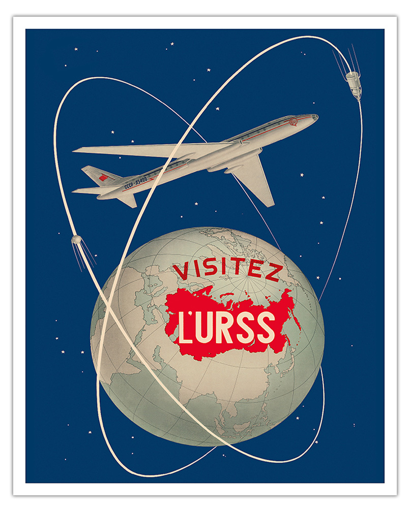 Visit U.S.S.R. (Visitez L‘URSS) - Soviet Sputnik Satellites - Russian ...