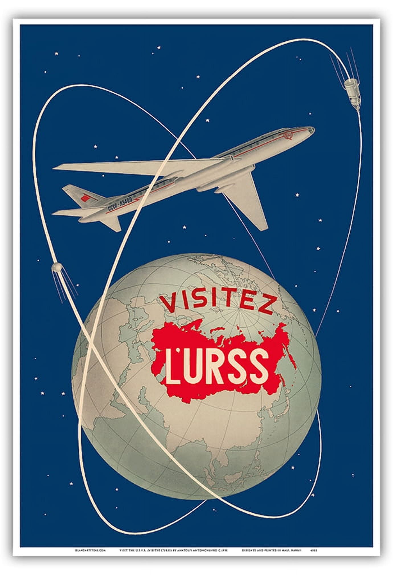 Visit U.S.S.R. (Visitez L‘URSS) - Soviet Sputnik Satellites - Russian ...