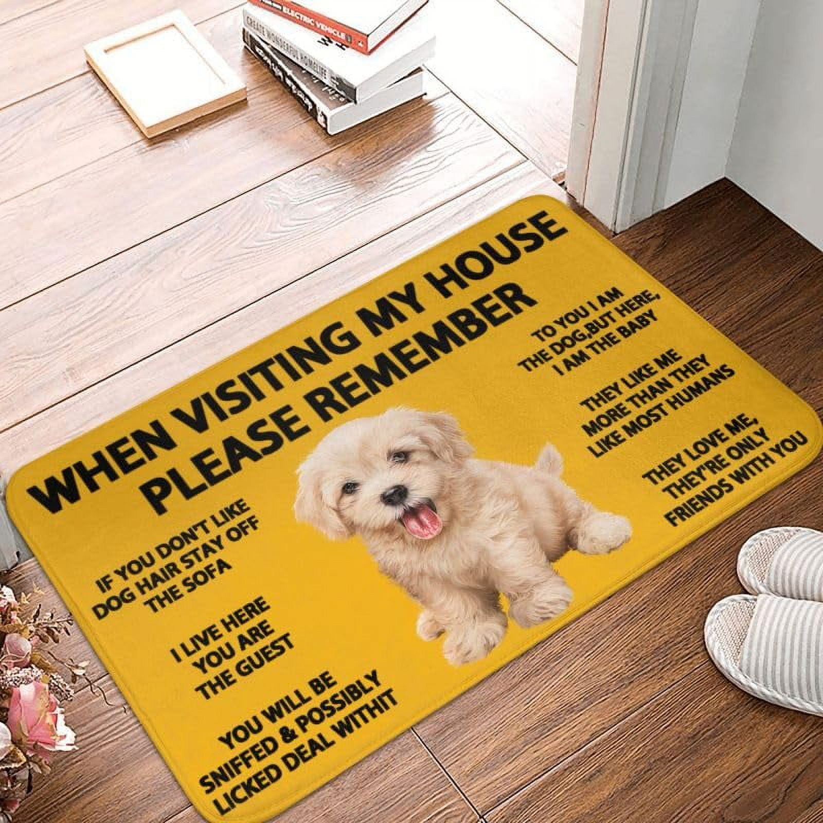 When Visiting My House Please Remember Poodle Dog Indoor Doormat ...