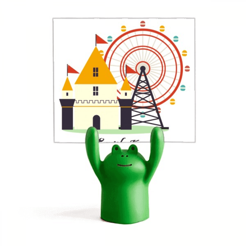 Visiting theme park in South Korea Memo Holder Cartoon Animal Frog ...