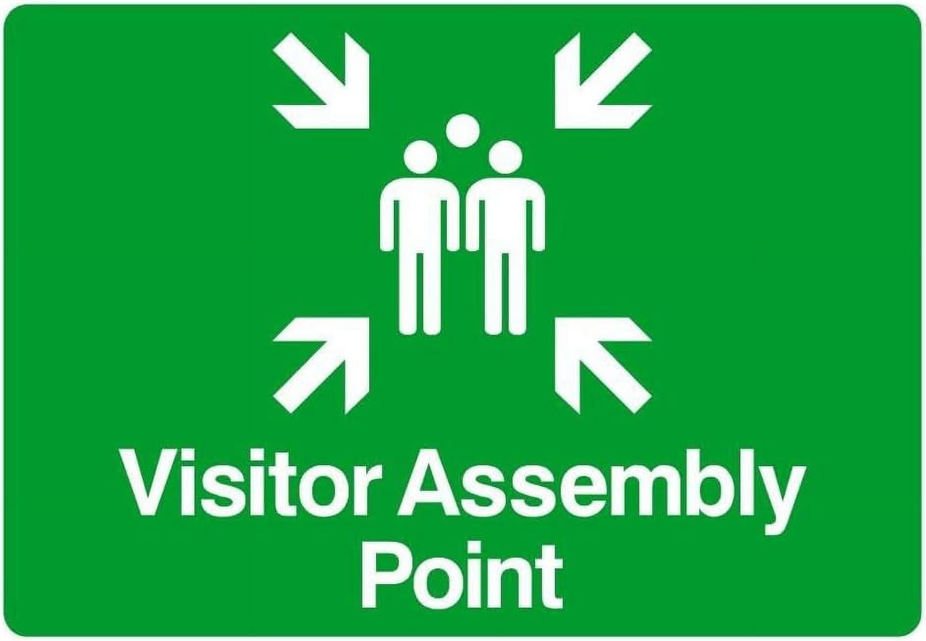 Visitor Assembly Point Sign Emergency & Exit Signs Metal Sign Tin Sign ...