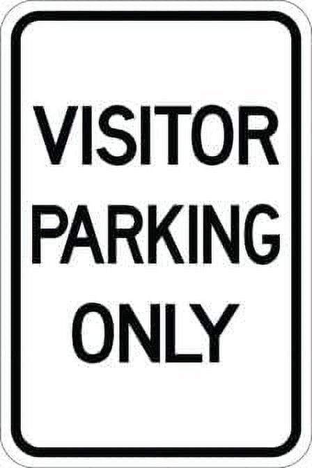 Visitor Parking Only Parking Signs Metal Sign Tin Sign 8x12 Inch ...