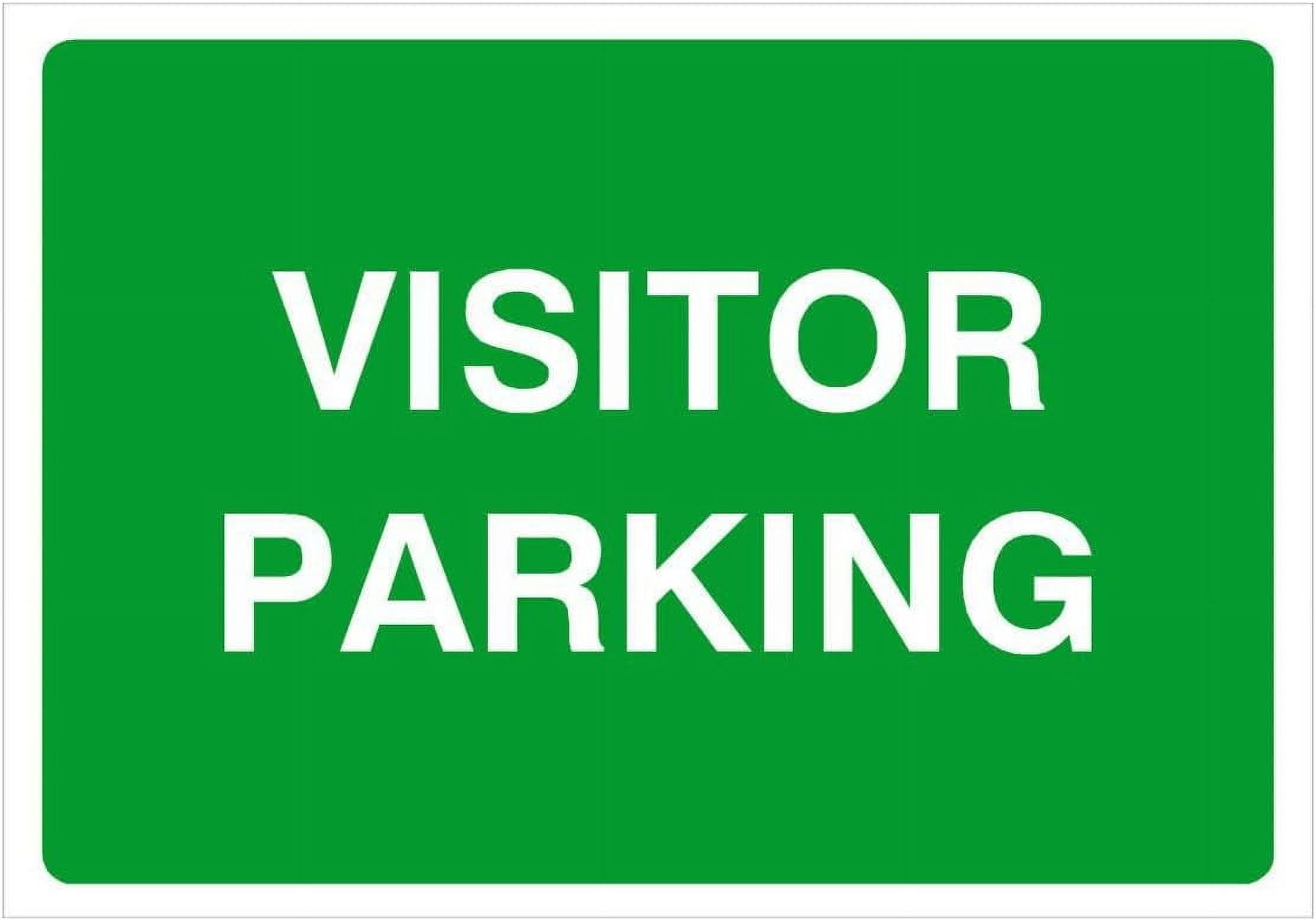 Visitor Parking Sign Landscape Parking Signs & Permits Metal Sign Tin ...