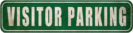 Visitor Parking Sign, Metal Sign, Rustic Street Sign or Door Name Plate ...