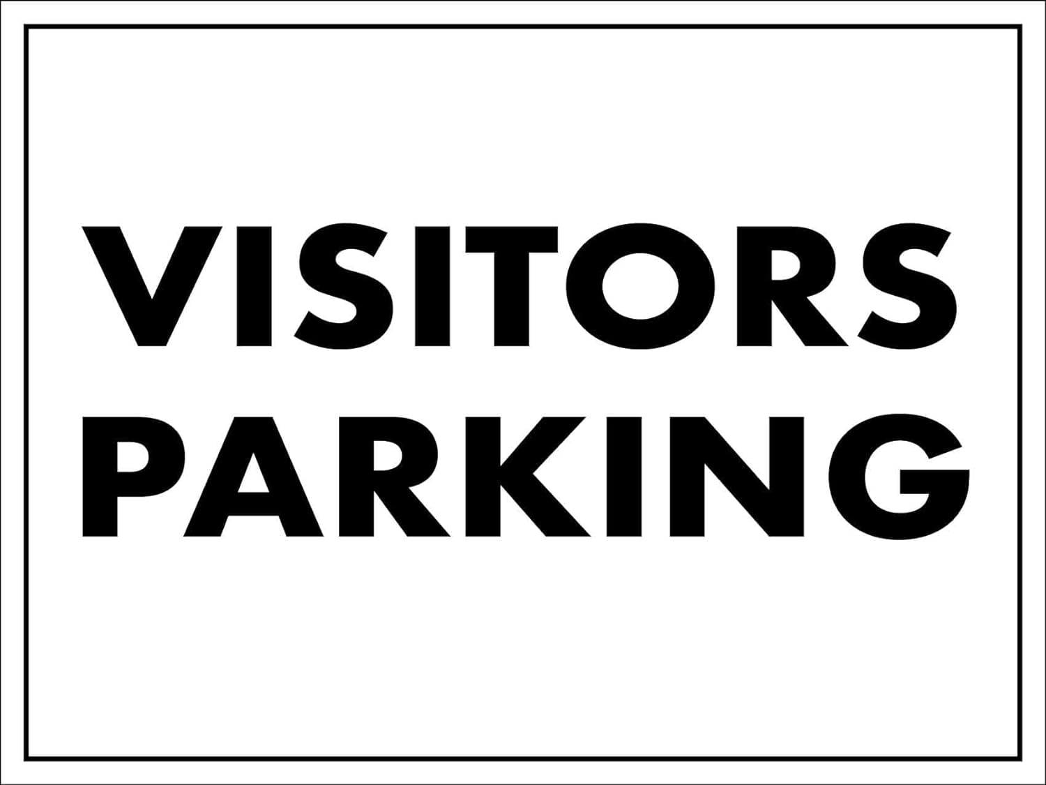 Visitor Parking Sign Metal Tin Sign12x16 Inches Caution Danger Safety ...
