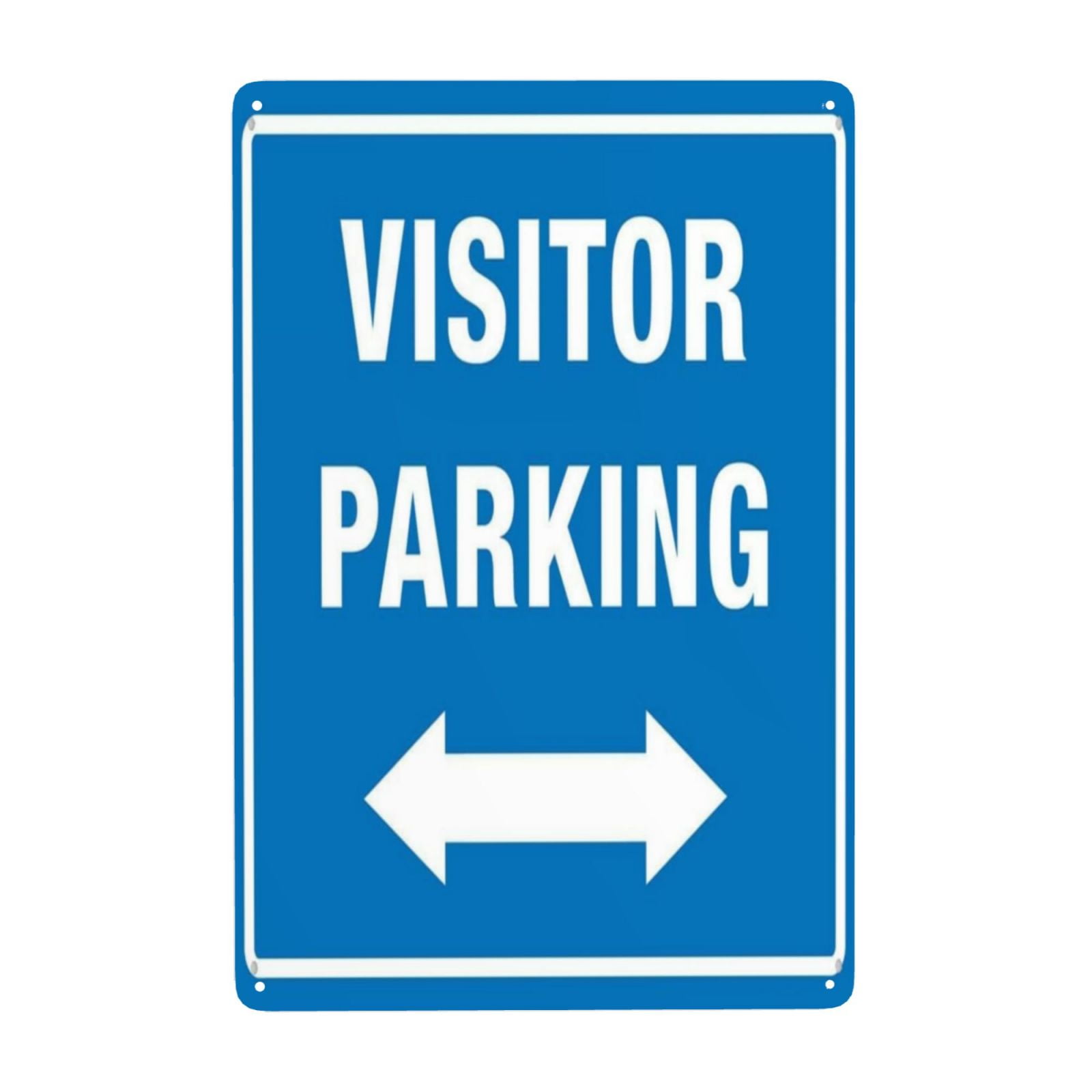 Visitor Parking Two Way Arrow Tin Sign Warning Metal Sign Vintage Sign ...