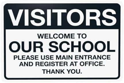 Visitors Welcome To Our School Please Use Main Entrance And Register At ...