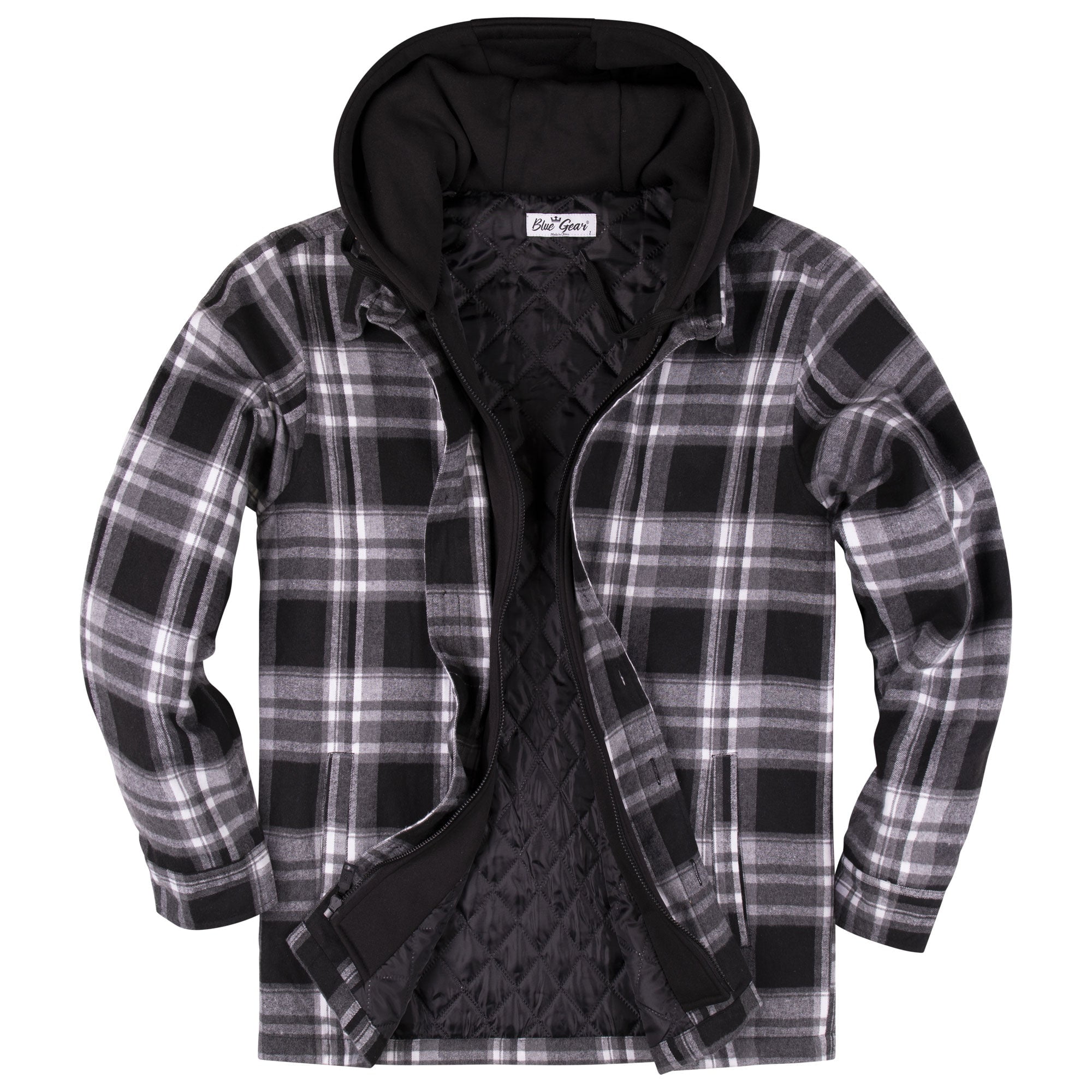 Visive By Blue Gear Lined Flannel Sherpa Jacket for Men Thick Fleece ...