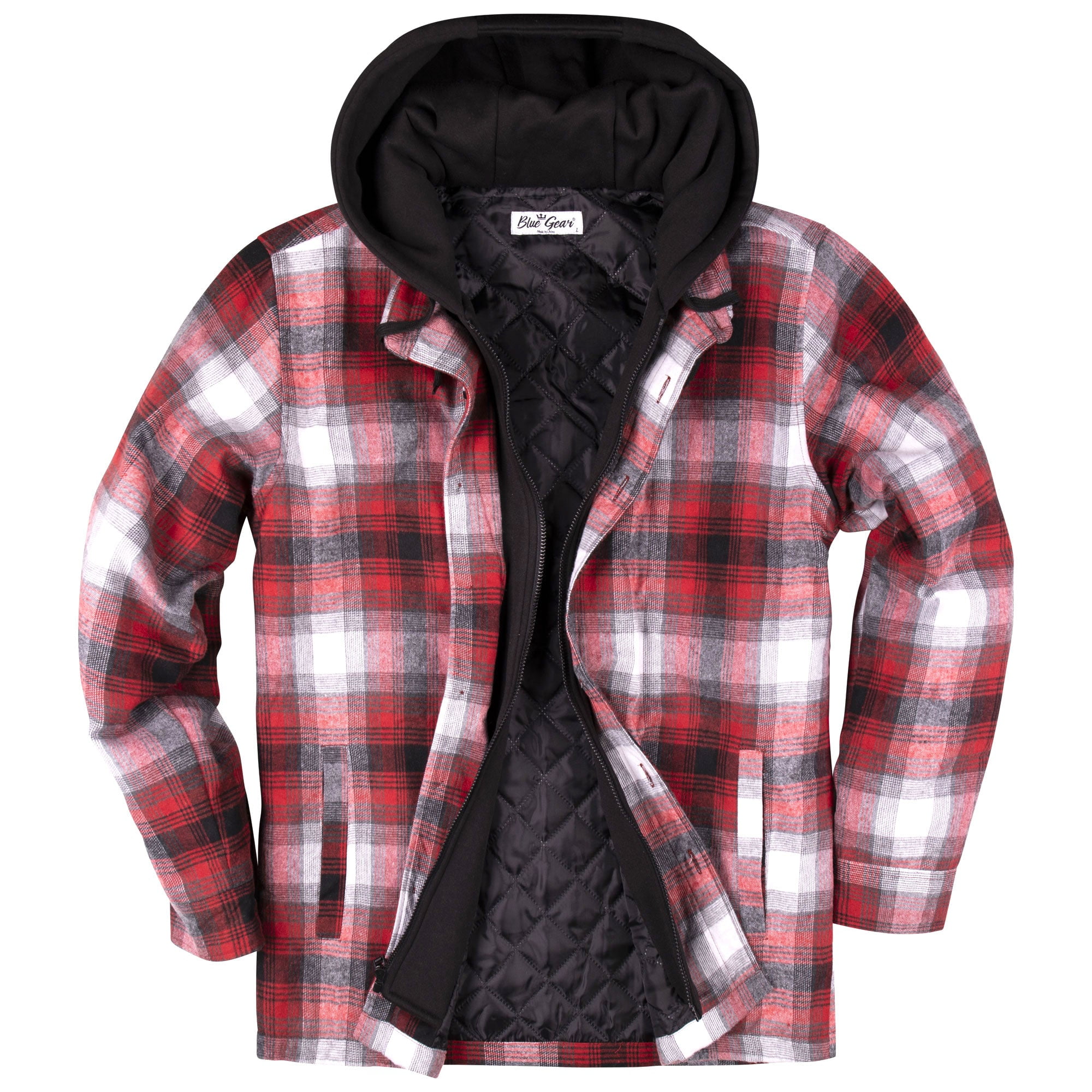 Visive By Blue Gear Lined Flannel Sherpa Jacket for Men Thick Fleece ...