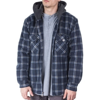 George Men's and Big Men's Plaid Flannel Shacket, Sizes S-3XL - Walmart.com