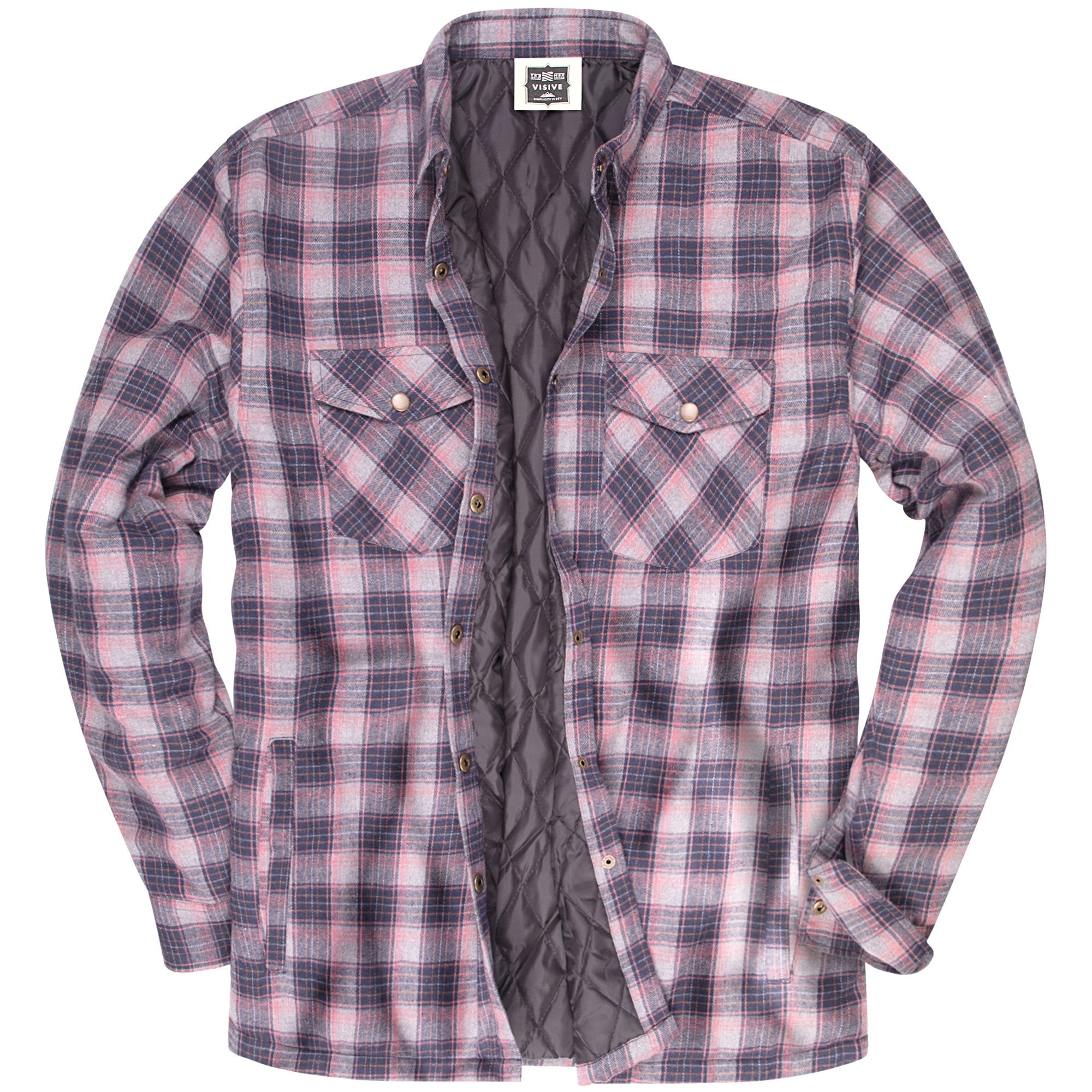 Visive Men's Sherpa-Lined Flannel Jacket - Comfortable & Stylish ...