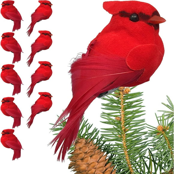 Cardinal Clip Tree Ornaments