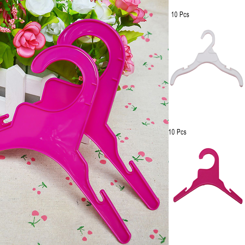 Visland 10Pcs Practical Plastic Dog Puppy Pet Clothes Rack Hanger ...
