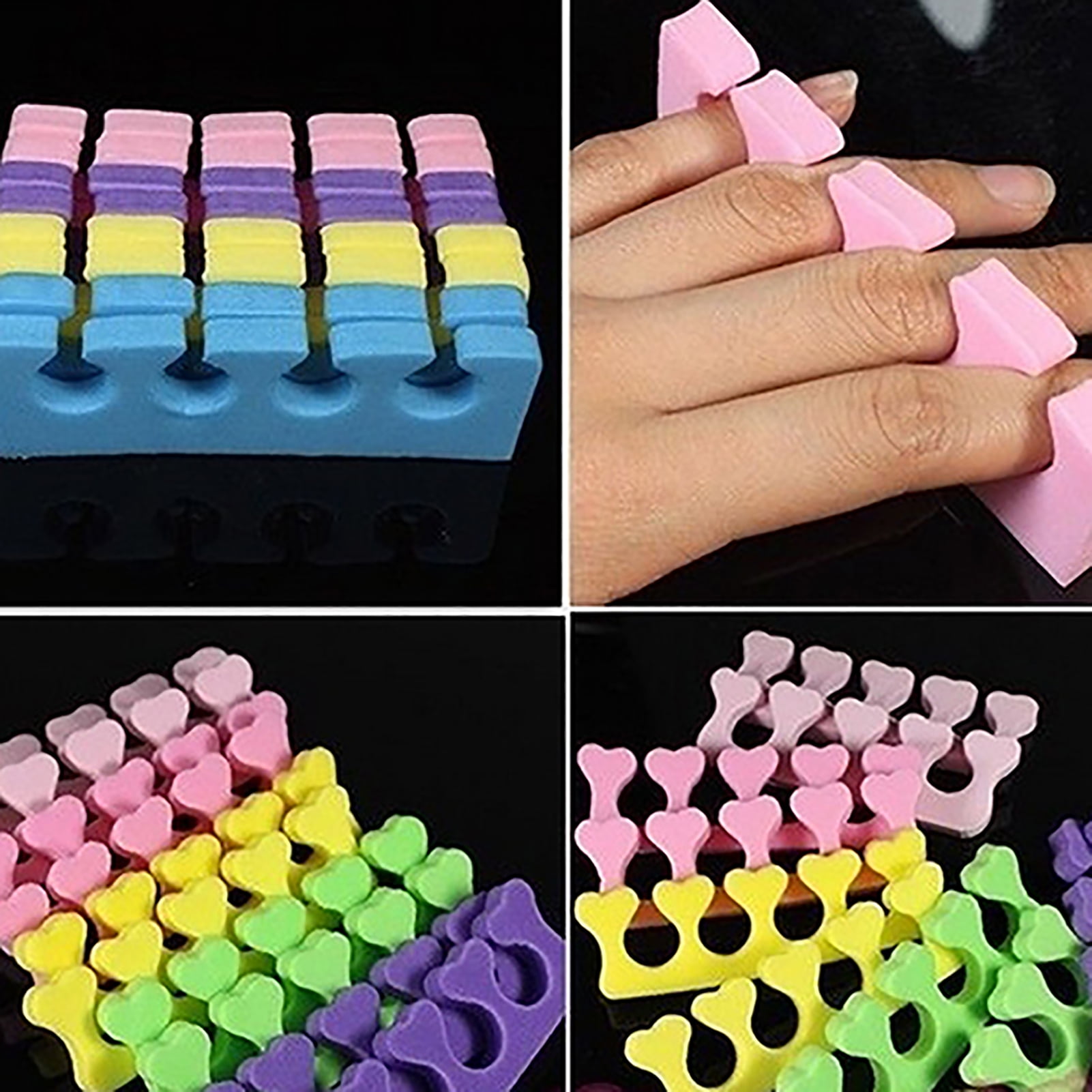 Visland 10Pcs Women/Men Finger Toe Separators, Sponge Separator for ...