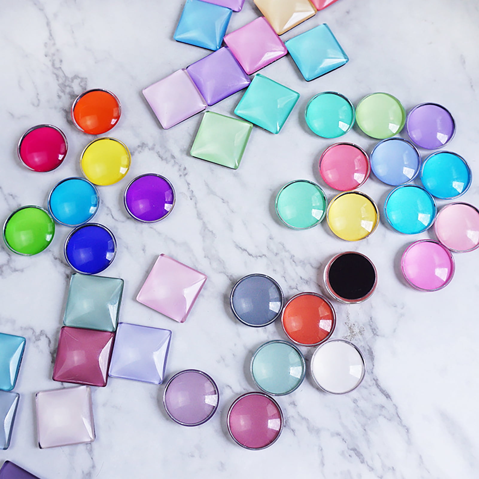 Visland 12PCS Glass Fridge Magnets, Refrigerator Magnets for Organizing ...