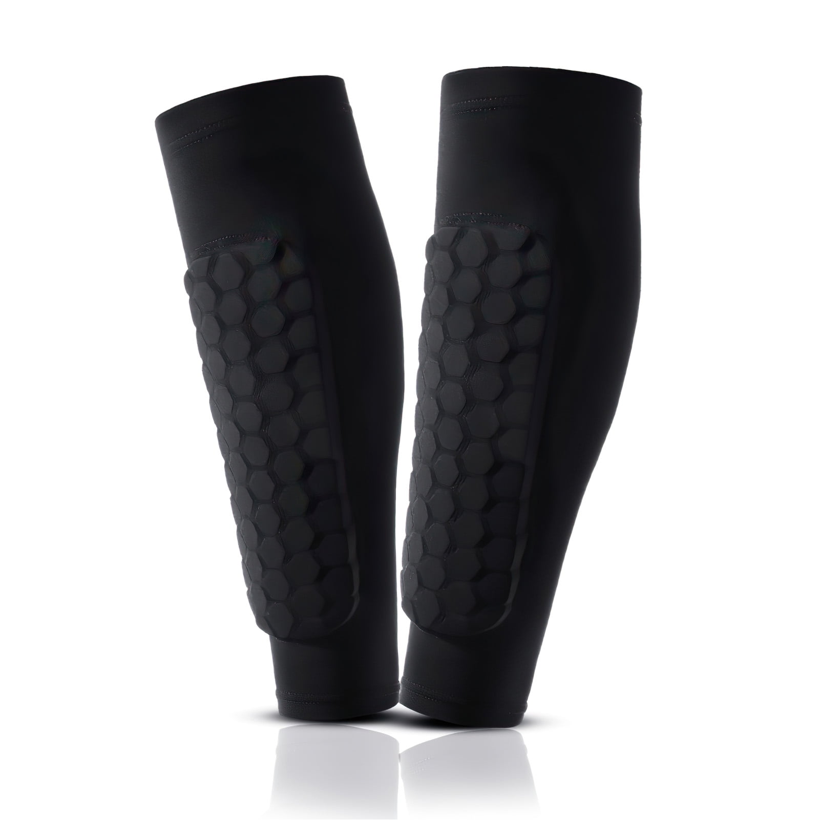 Visland 1Pair Soccer Shin Guards Pads，Anti-Skid Keep Dry Honeycomb Anti ...