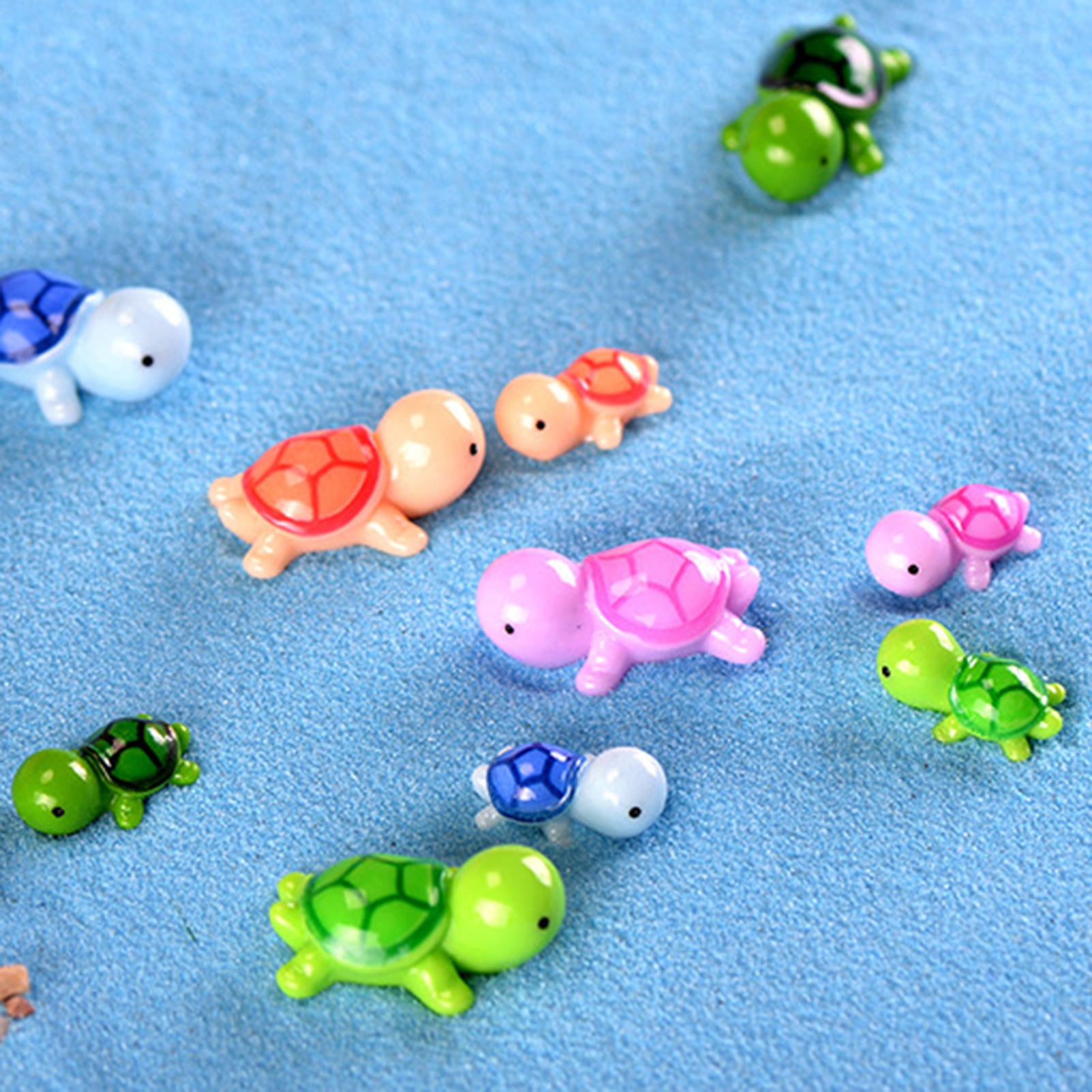 Visland 20PCS Turtle Figure Sea Turtle Miniature Figurines Multicolor ...
