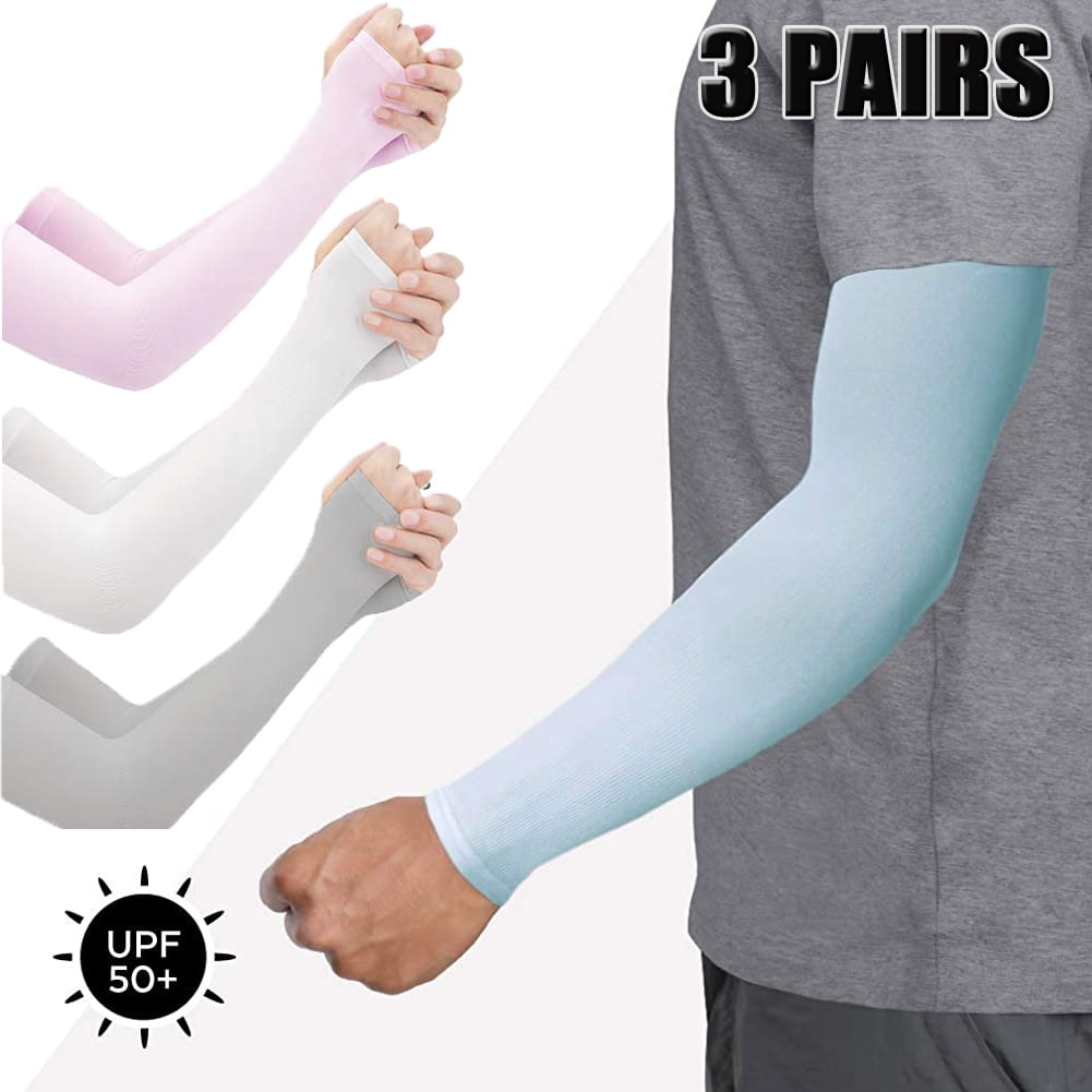 Visland Arm Sleeves for Basketball with UV Sun Protection, 3 Pairs ...