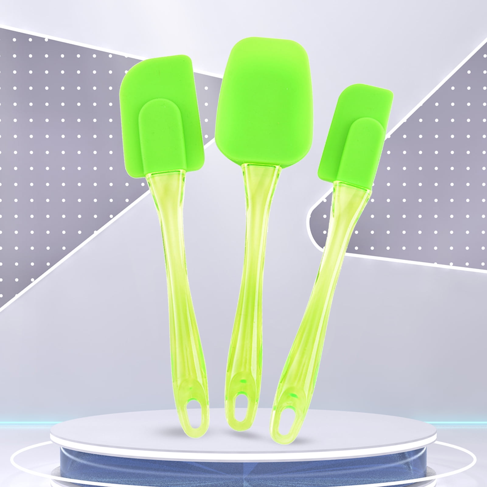 Visland 3 Piece Silicone Spatula Set, High Heat Resistant, Seamless ...