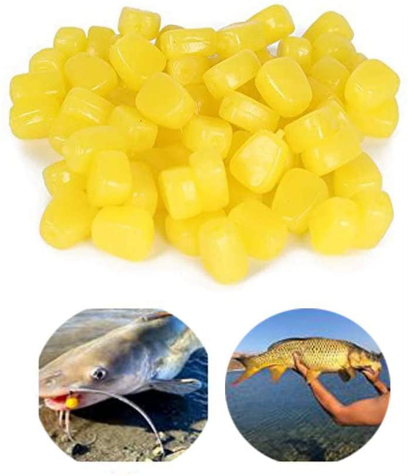 Visland 30 pcs PVC Simulation Luminous Fake Soft Baits Corn Carp ...