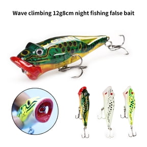 Lifelike Fishing Lures, Trout, Walleye - Realistic Multi Fish Popper ...