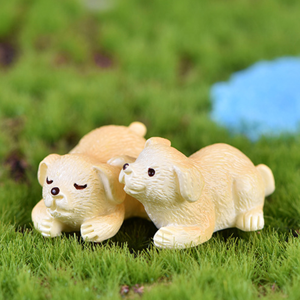 Visland 3PCS Mini Dog Figurines Mini Animals Miniature Figurines Fairy ...