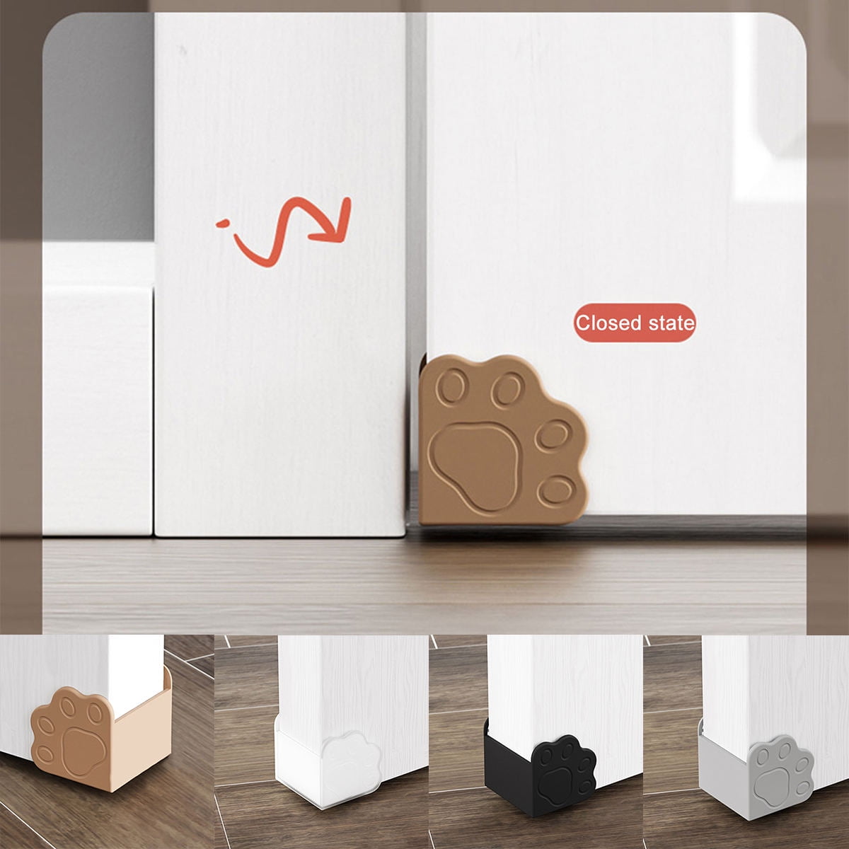 Visland 6Pcs Edge Bumpers, High Toughness Silicone Door Corner Guard ...