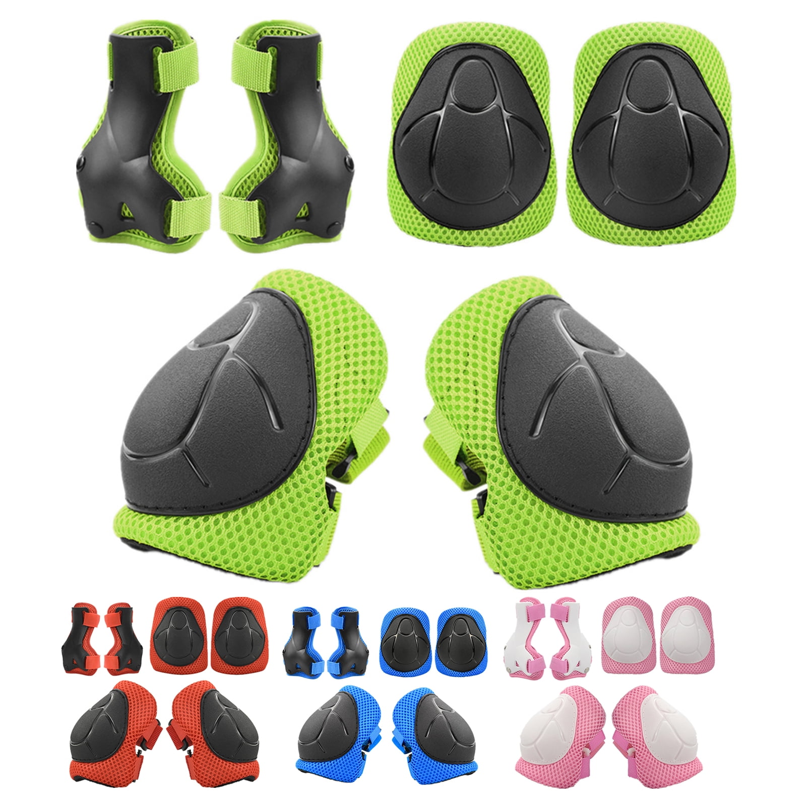 Visland 6Pcs/Set Kids Knee Pads Elbow Pads Guards Protective Gear ...