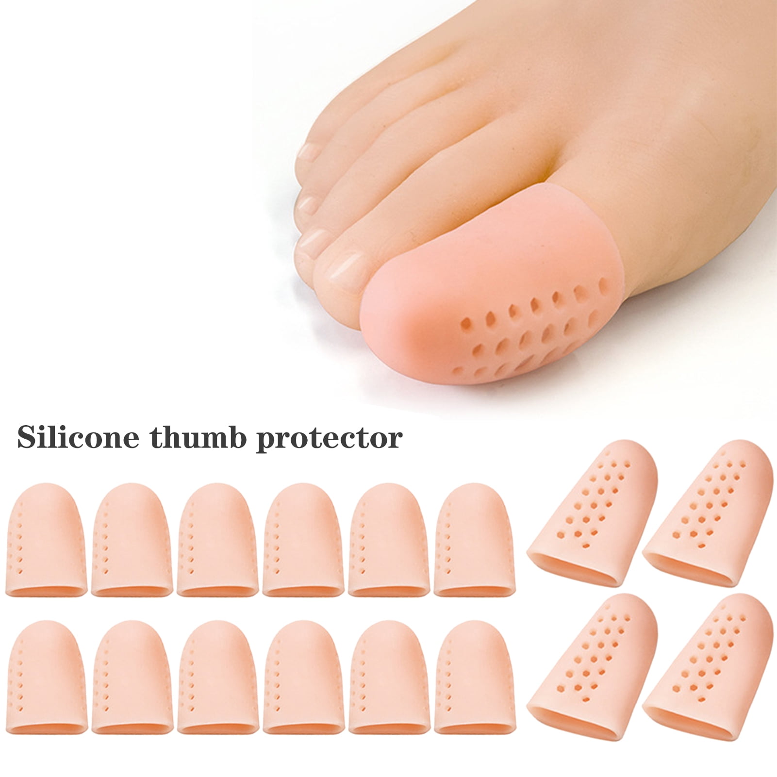 Visland 8 Pairs/Set Men/Women Toe Protector, Breathable Silicone Toe ...