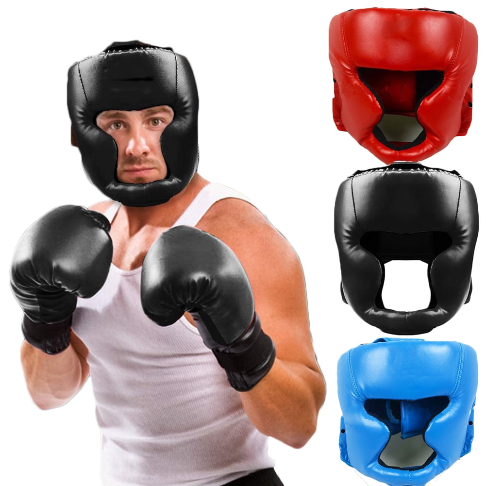 Visland Adjustable Boxing Headgear Synthetic Leather MMA Protector for ...