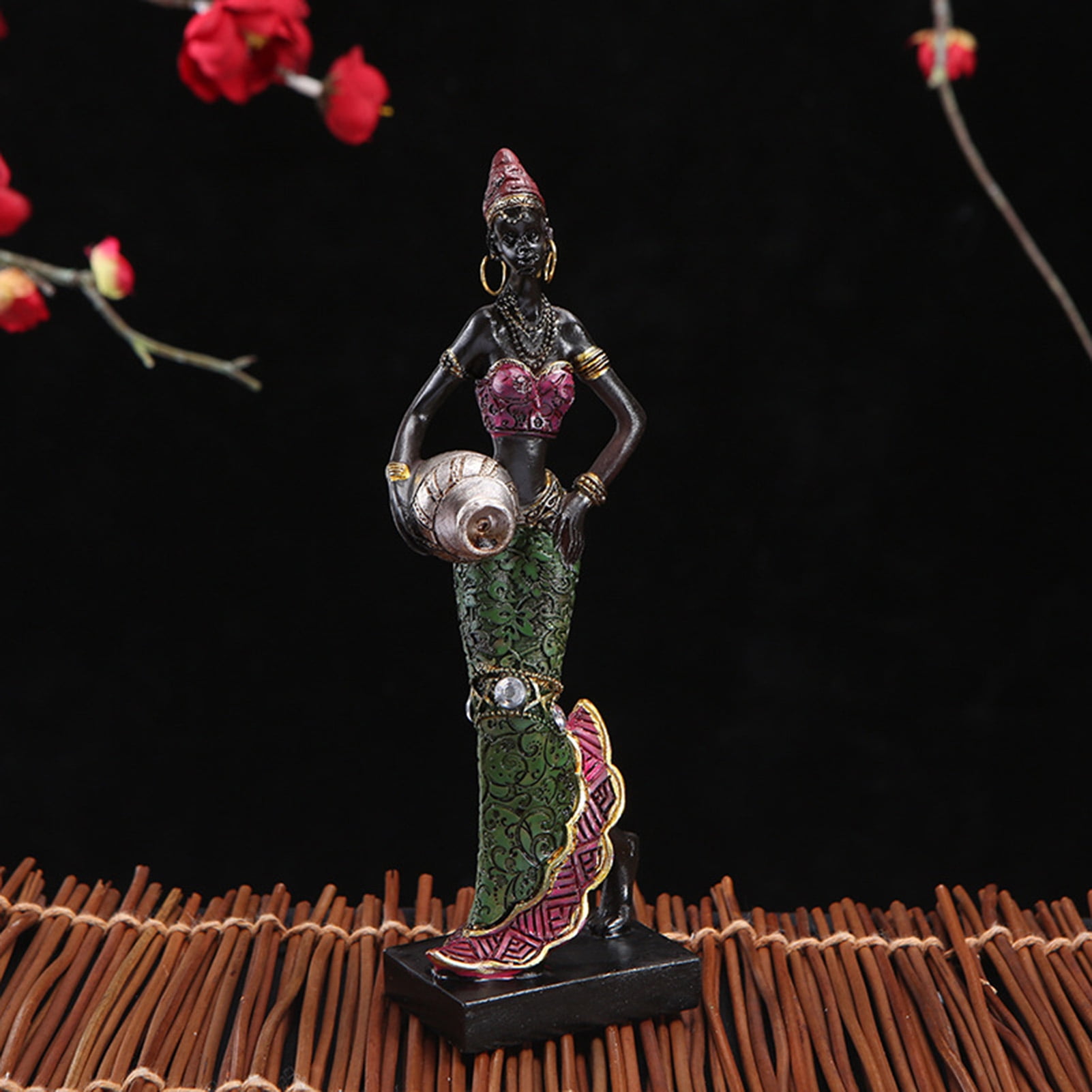 Visland African Statue Eye-catching Compact Creative African Dancing ...