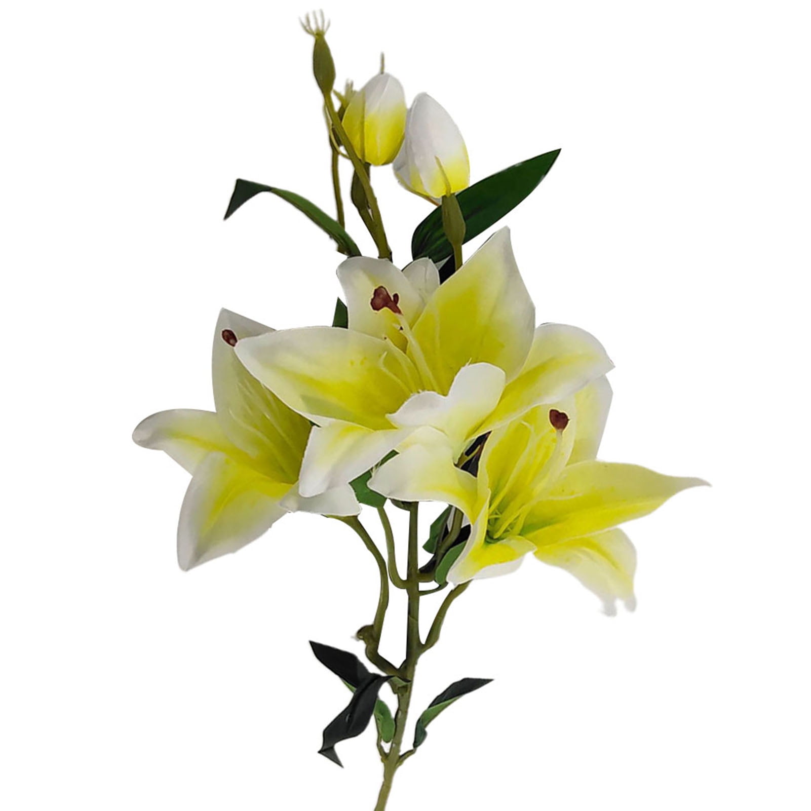 Visland Artificial Lily - Natural Silk Flowers For Bridal Bouquet, Home ...