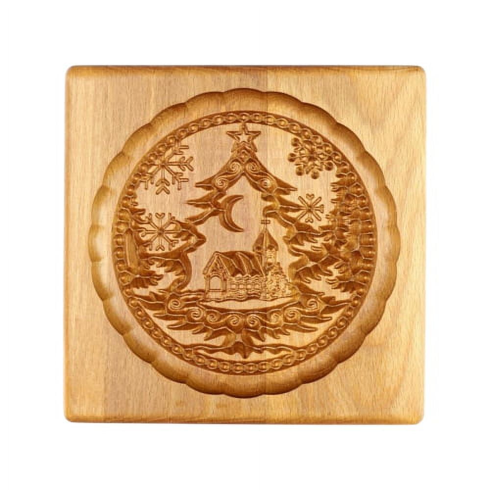 Visland Beech Provance Rose Mold,Easy Release Wooden Cookie Biscuit ...