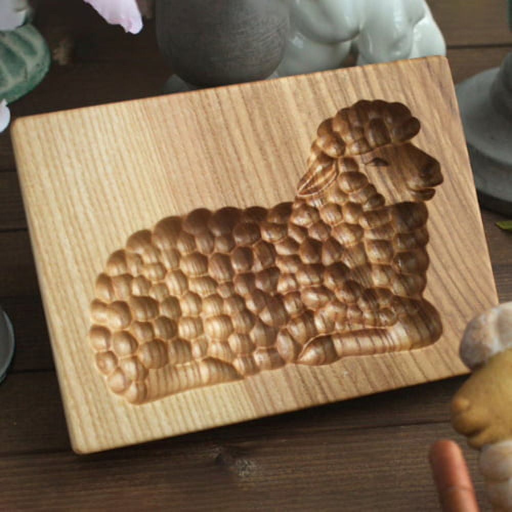 Visland Beech Provance Rose Mold,Easy Release Wooden Cookie Biscuit ...
