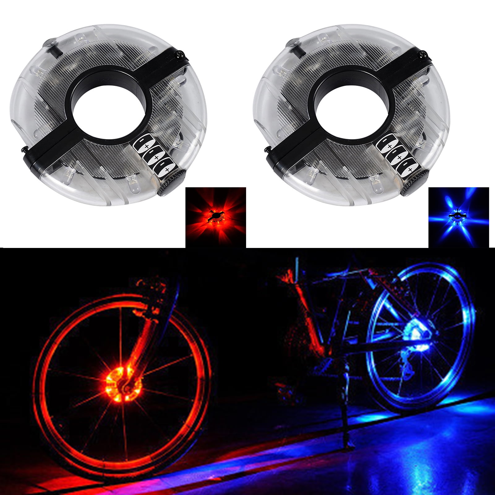Visland Bike Spoke Light Waterproof LED Bicycle Light with ABS ...