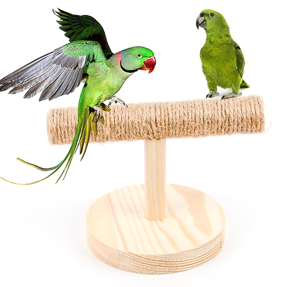 Visland Bird Perch Platform Stand Wood For Small And Medium Animals ...