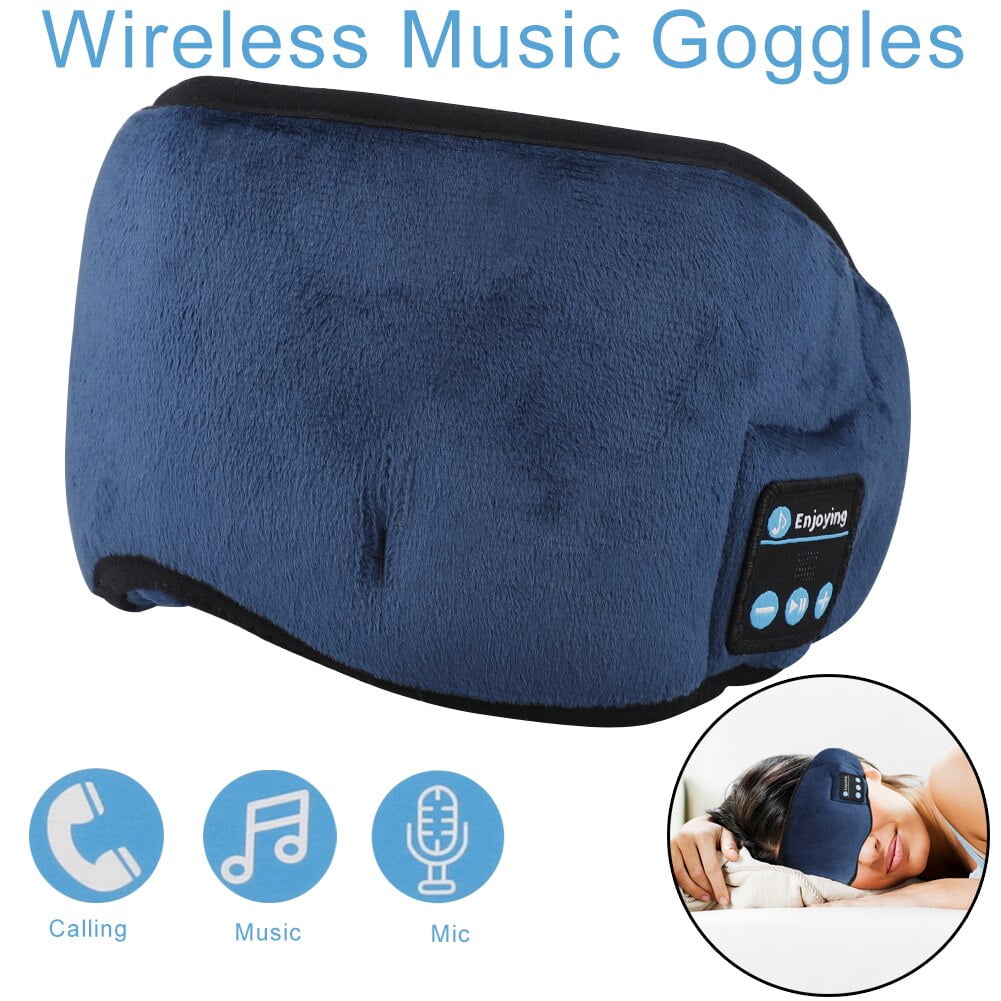 Visland Bluetooth Sleep Eye Mask Wireless Headphones, Sleeping Travel ...