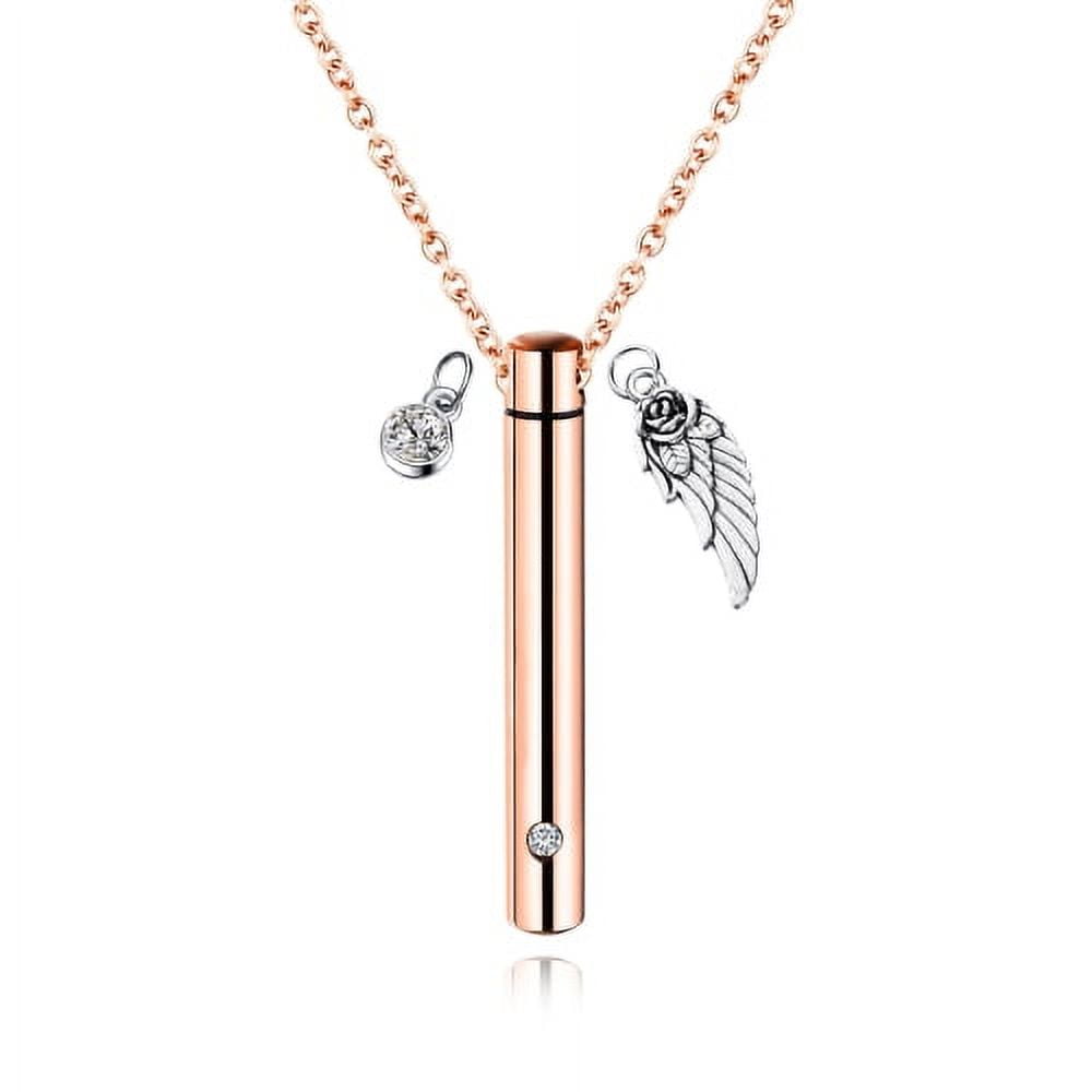 Visland Cremation Urn Necklace for Ashes Memorial Keepsake Ashes Holder ...