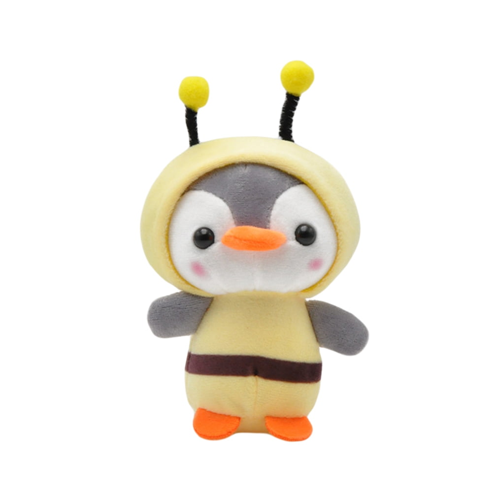 Visland Cute Penguin Bee Animal Plush Doll Pendant Keychain Ring Key ...