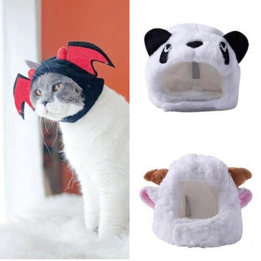 Visland Dog Cat Plush Cap, Fashion Funny Cute Cartoon Sheep Panda Demon ...