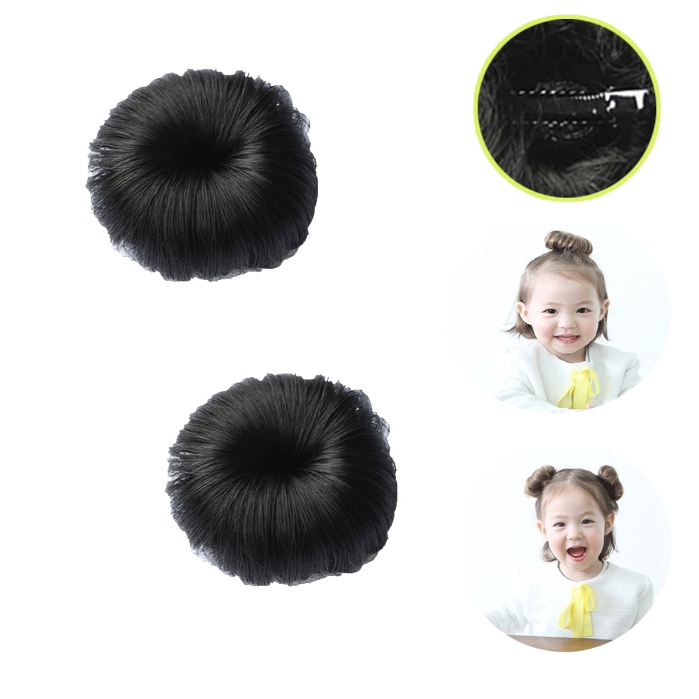 Visland Donut Chignons, Hairpiece Curly Bun Extensions Scrunchie Updo ...