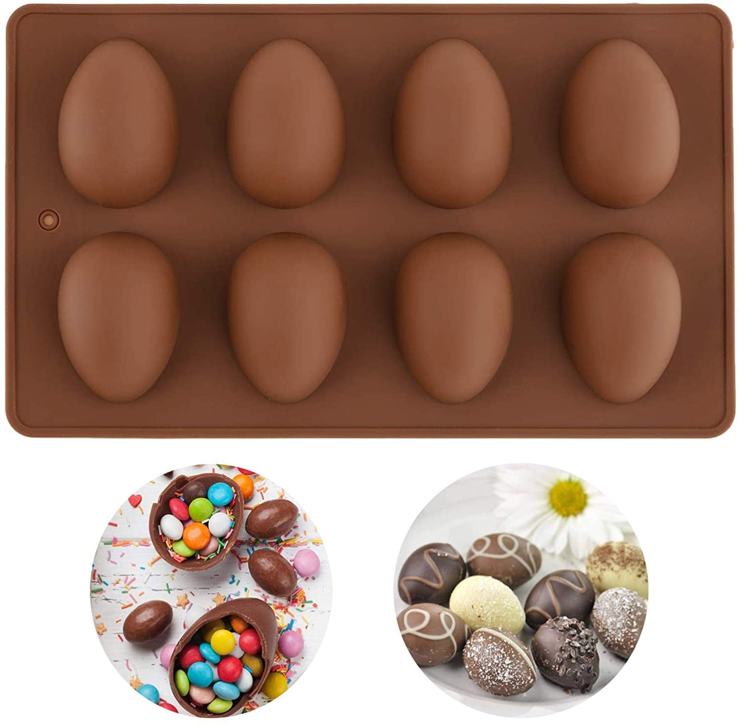 Visland Easter Egg Silicon mold for Chocolate Bombs, Easter Egg Shapes ...